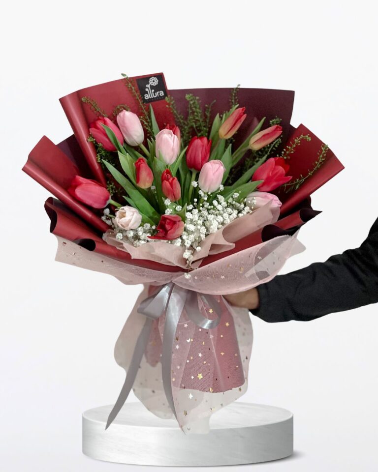 Graduation White Holland Tulip (10pcs) - Allura Florist